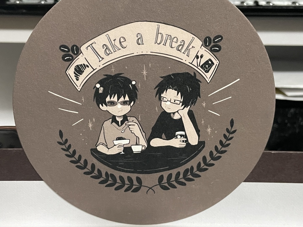 コースター (斉と窪＋鳥と海) - nitonito-210 - BOOTH