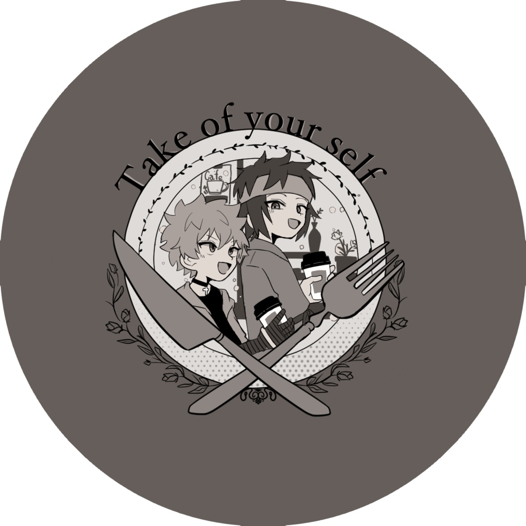 コースター (斉と窪＋鳥と海) - nitonito-210 - BOOTH