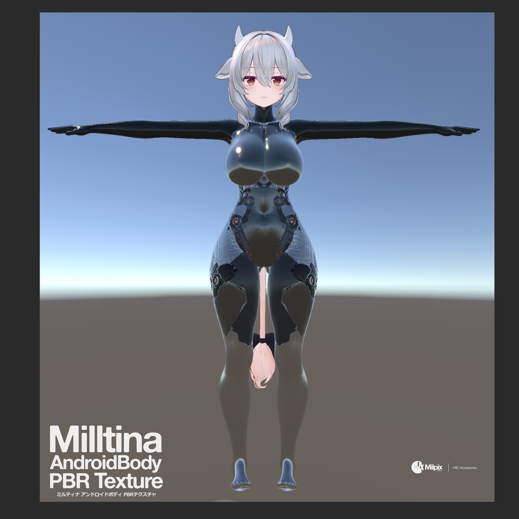 Milltina Android Body PBR Material / Textures - Milpix™ Omiseyasan - BOOTH