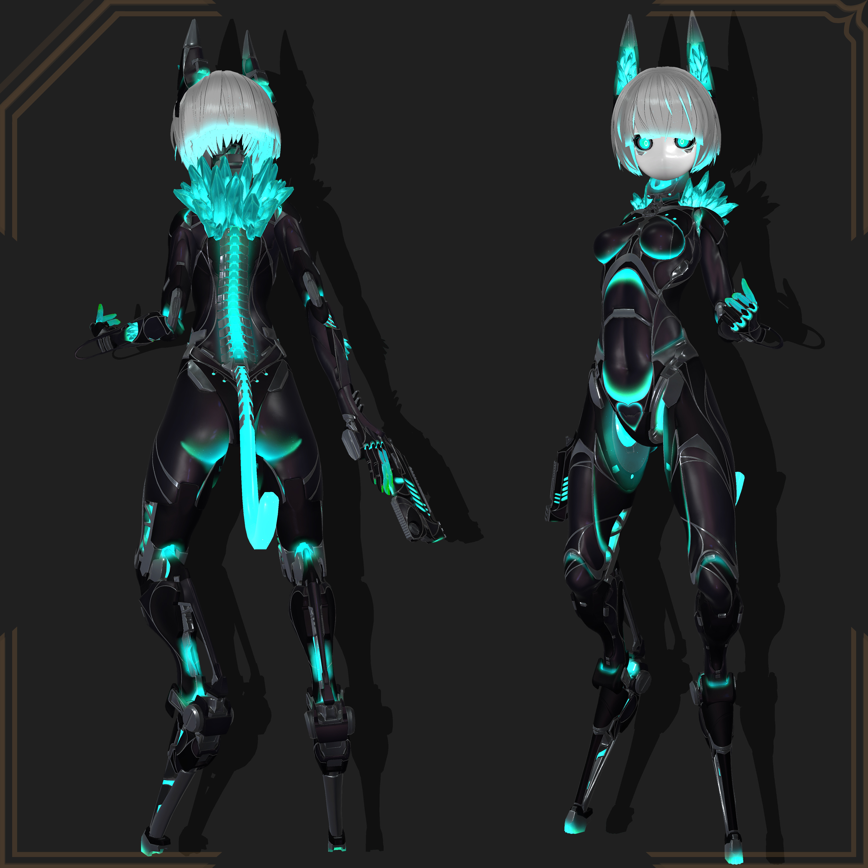 [VRC] CYANT [シアント] HEXFORGED スキン [Material/Texture] - polybunny - BOOTH