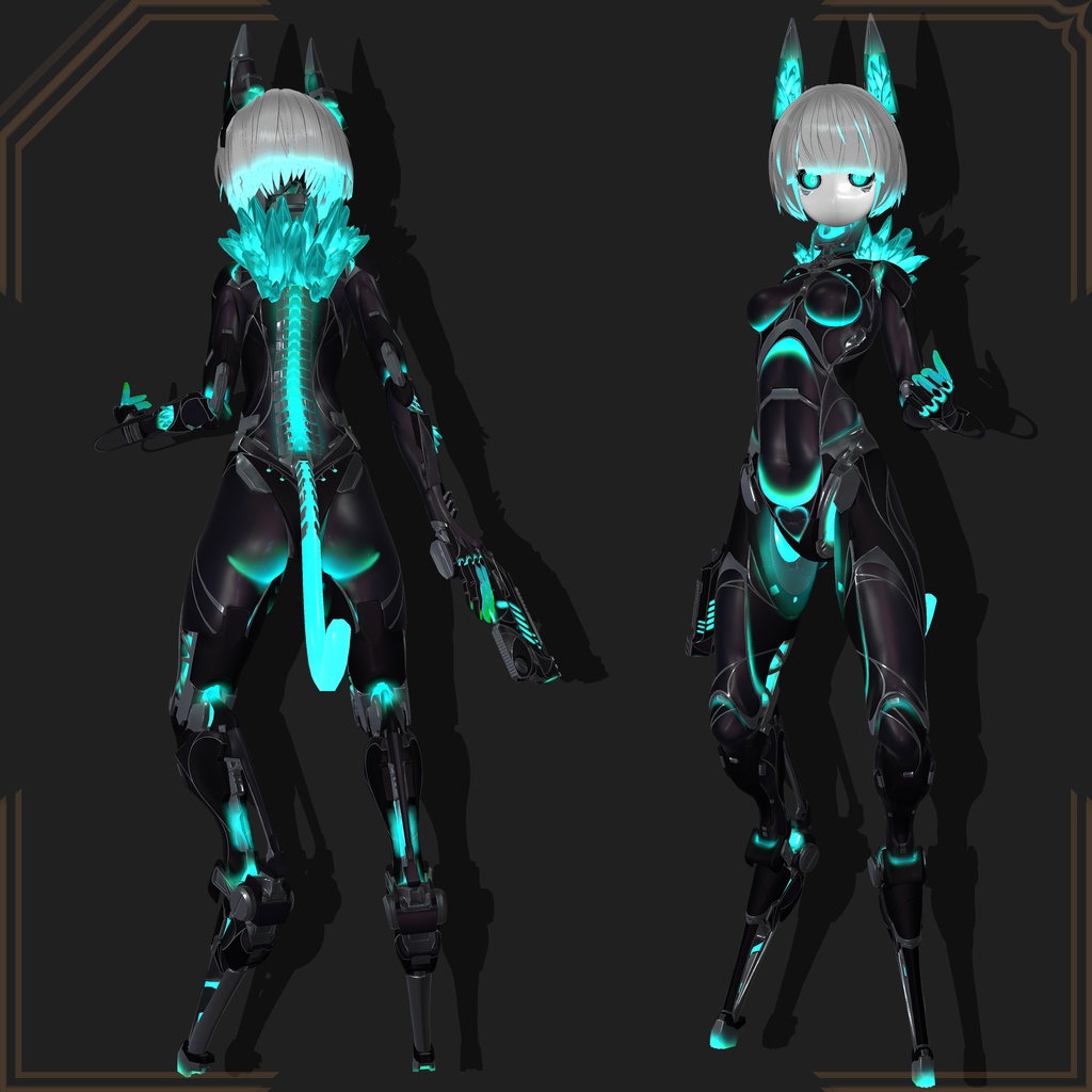 [VRC] CYANT [シアント] HEXFORGED スキン [Material/Texture] - polybunny - BOOTH