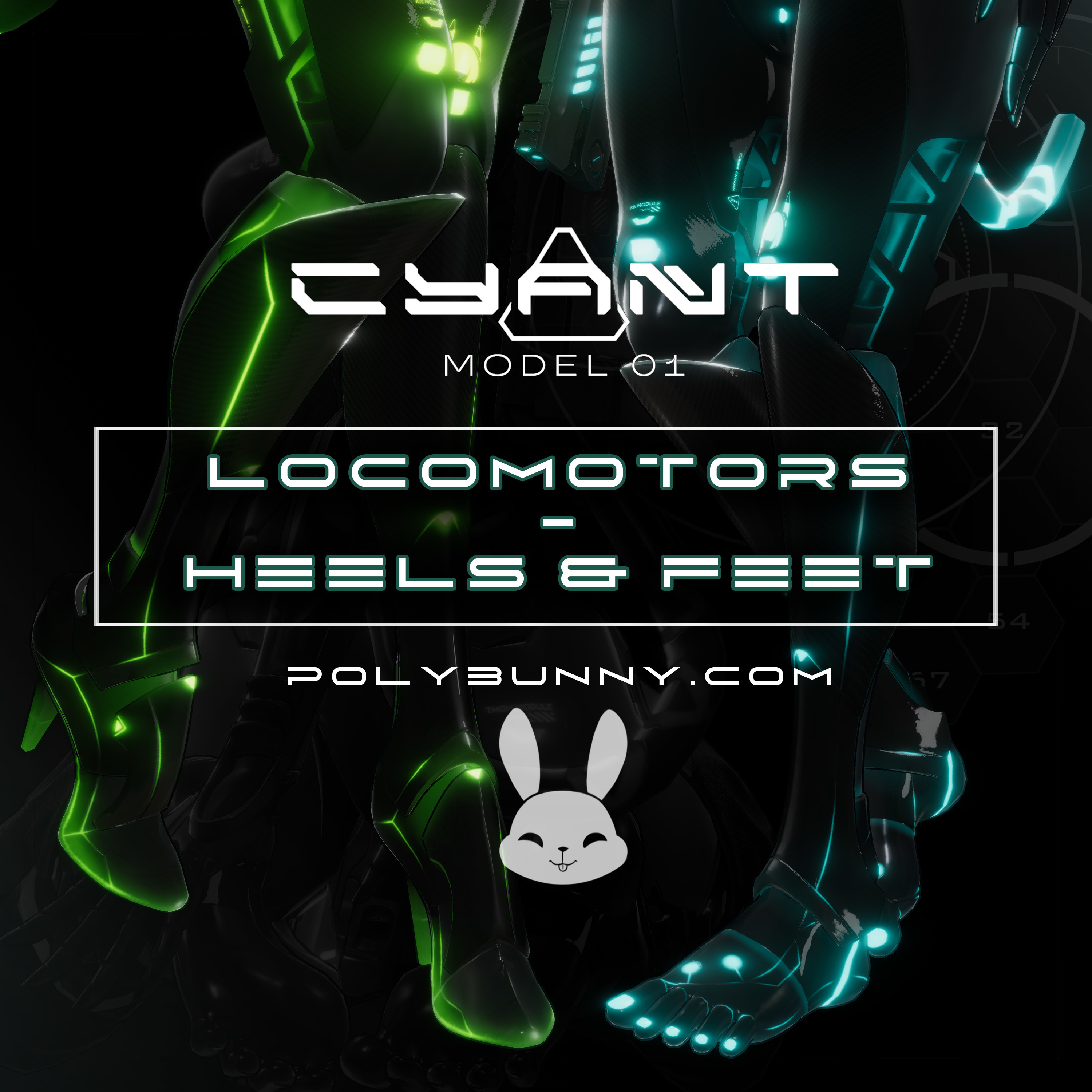 【オリジナル3Dコスチューム】CYANT Locomotors - Heels + Feet [シアント] [VRC] - polybunny ...