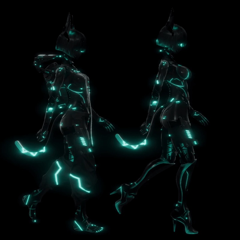 【オリジナル3Dコスチューム】CYANT Locomotors - Heels + Feet [シアント] [VRC] - polybunny ...