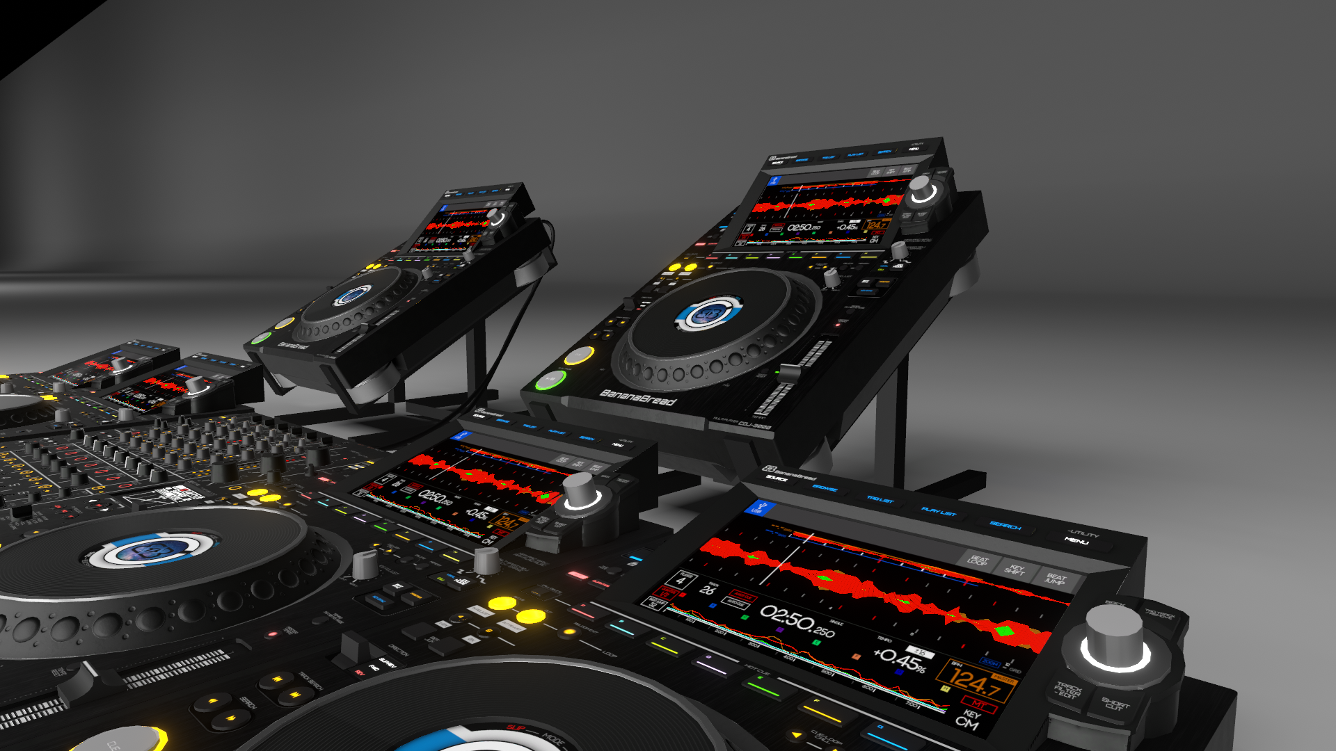 Banana CDJ-3000 & DJM-V10 - Banana's Assets for VRChat - BOOTH