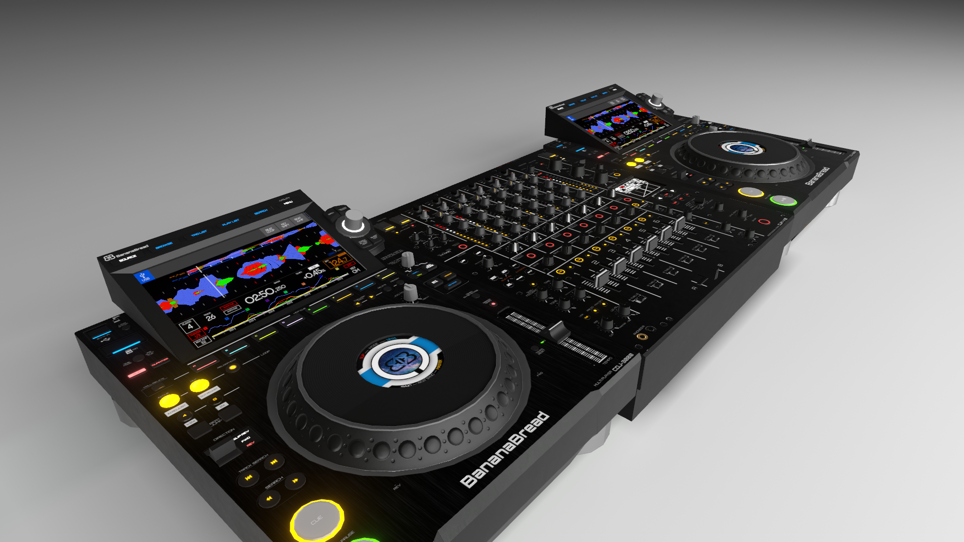 Banana CDJ-3000 & DJM-V10 - Banana's Assets for VRChat - BOOTH