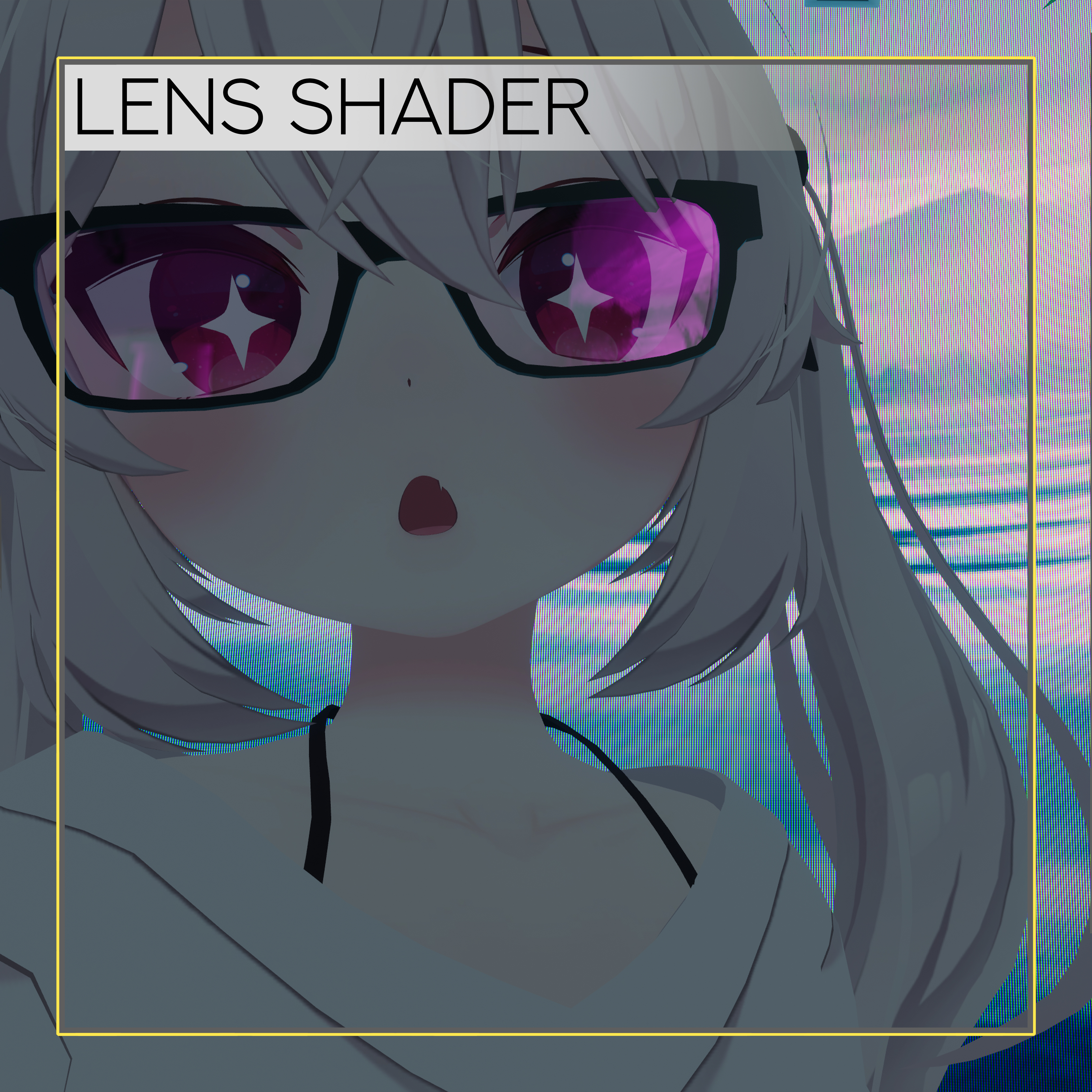 [FREE] Banana Lens Shader + Glasses - Banana's Assets for VRChat - BOOTH