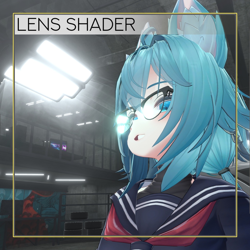 [FREE] Banana Lens Shader + Glasses - Banana's Assets for VRChat - BOOTH