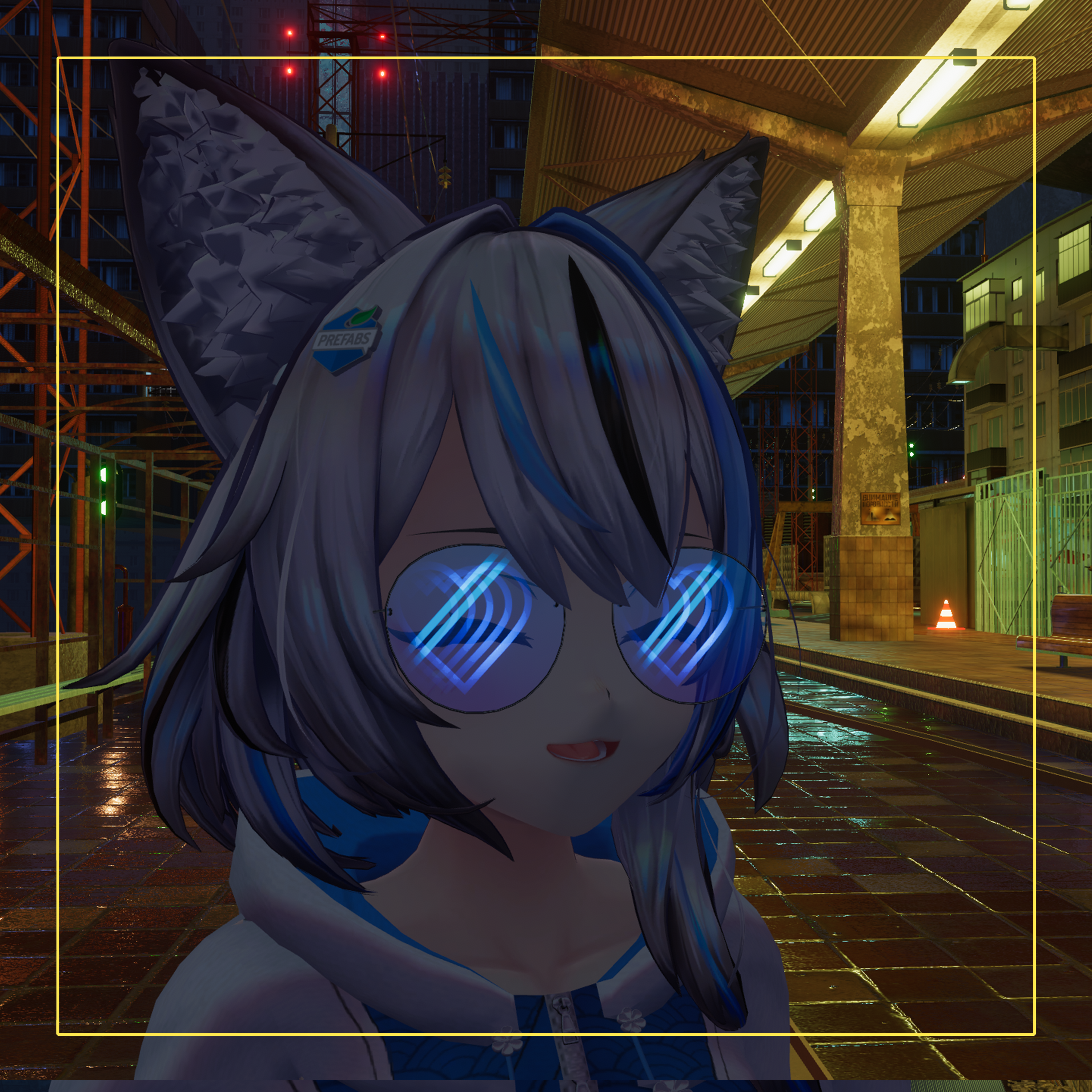 Banana Infinite Mirror Glasses - Banana's Assets for VRChat - BOOTH