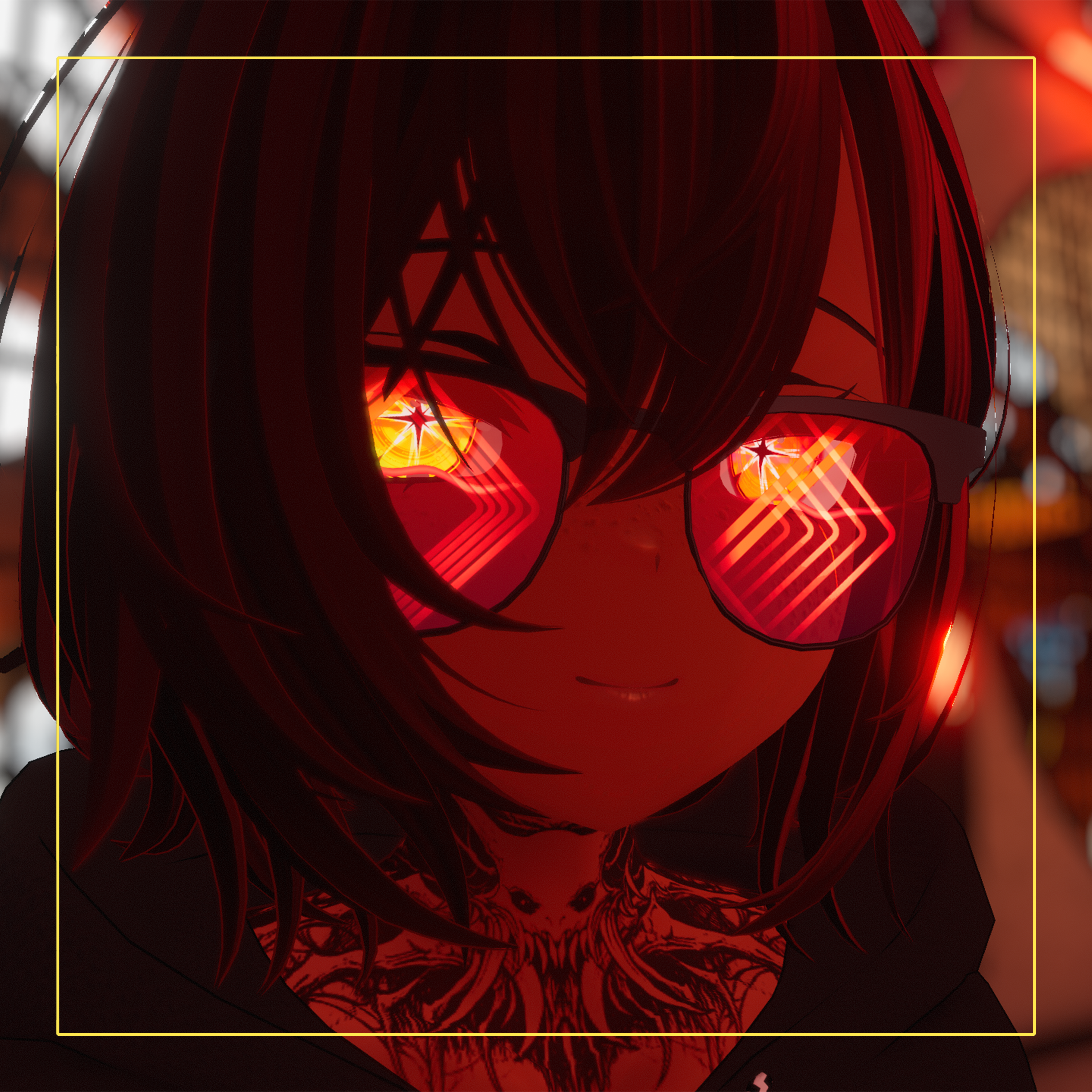 Banana Infinite Mirror Glasses - Banana's Assets for VRChat - BOOTH