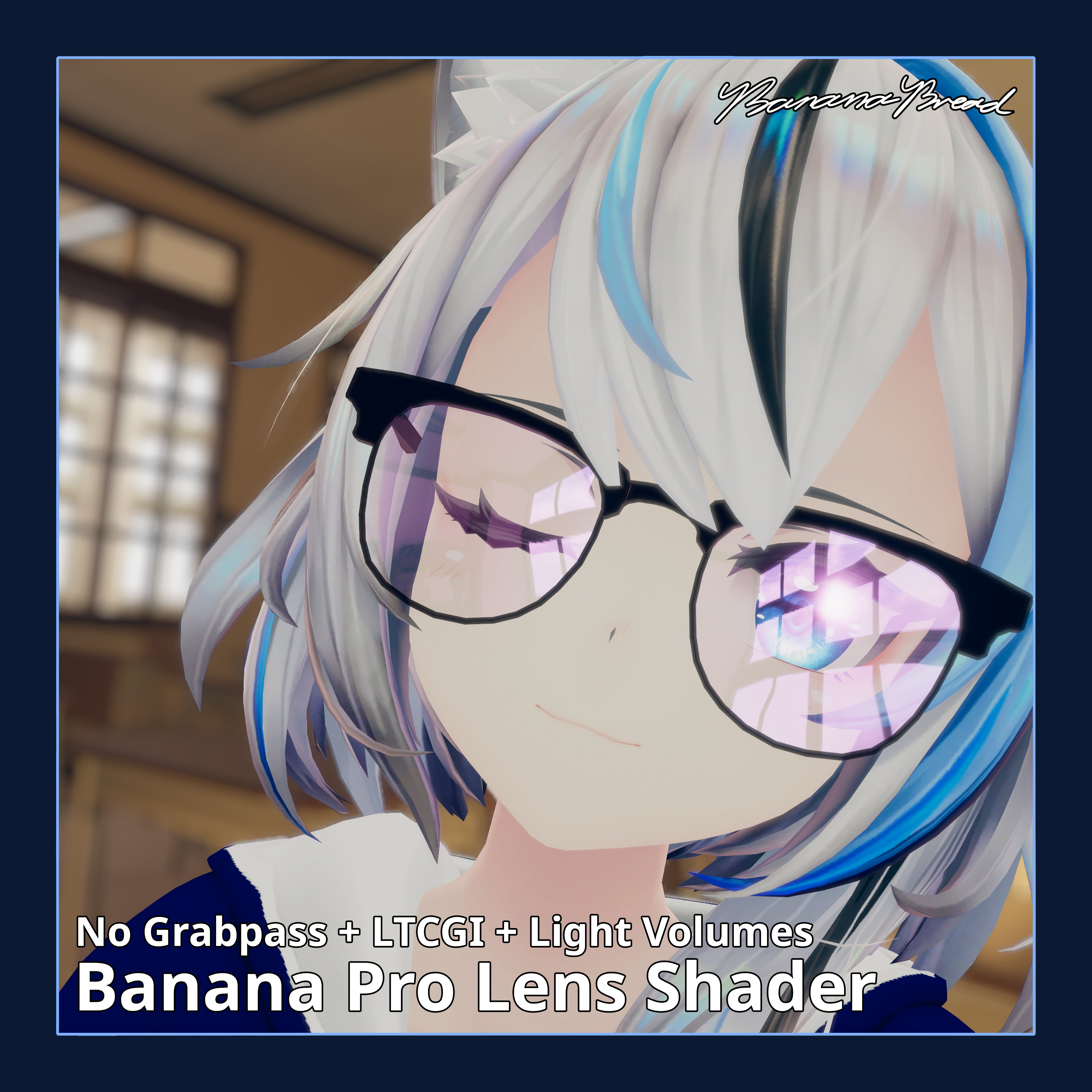 Banana Pro Lens Shader + Glasses - Banana's Assets for VRChat - BOOTH