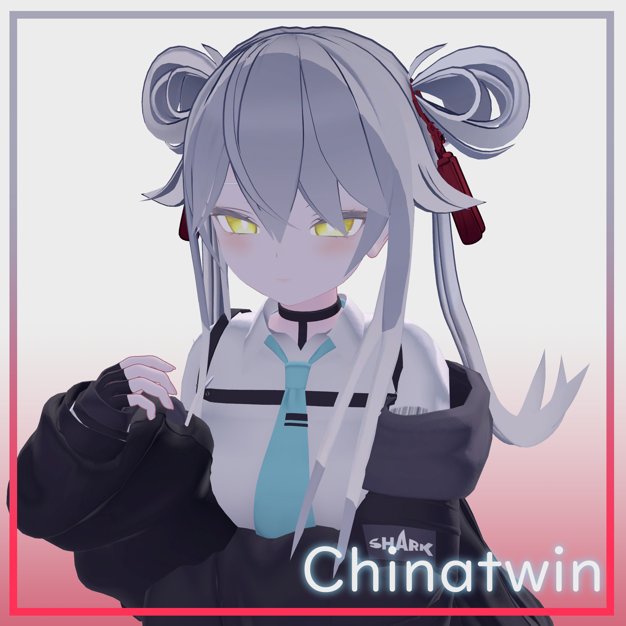 【ルルネ対応】Chinatwin【3Dモデル】 - neko - BOOTH