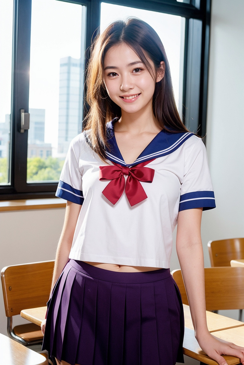 Stable Diffusion用のセーラー服生成（夏＆冬）LoRA - Catapp-Art3D - BOOTH