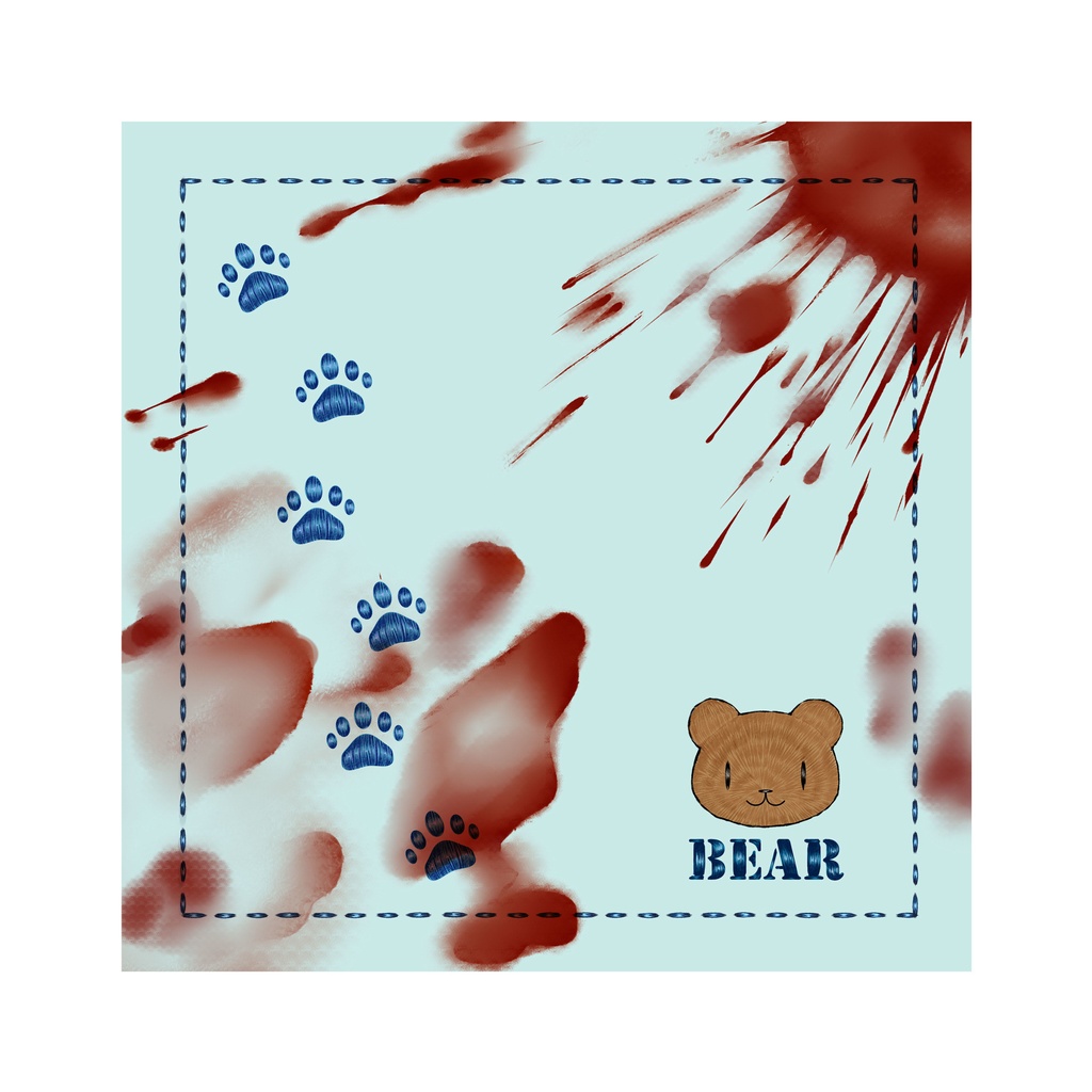 血まみれハンカチタオル - Citro Rium - BOOTH