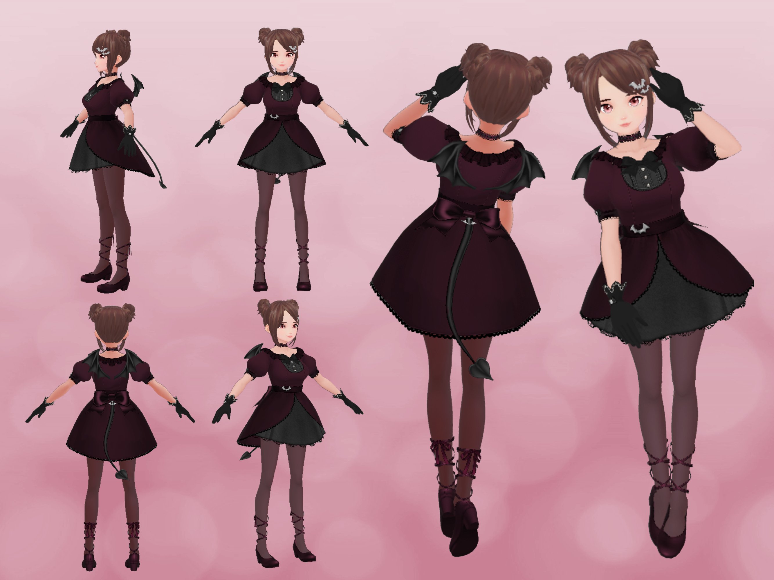 Bat-themed Imp Outfit インプワンピース - cafechuu - BOOTH