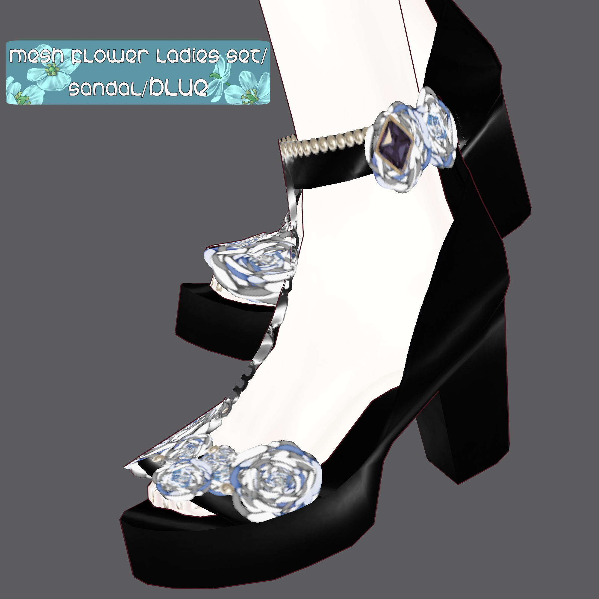 【Vroidテクスチャ】mesh flower ladies set/yellow/lightblue/pink/ZEPTO002 ...