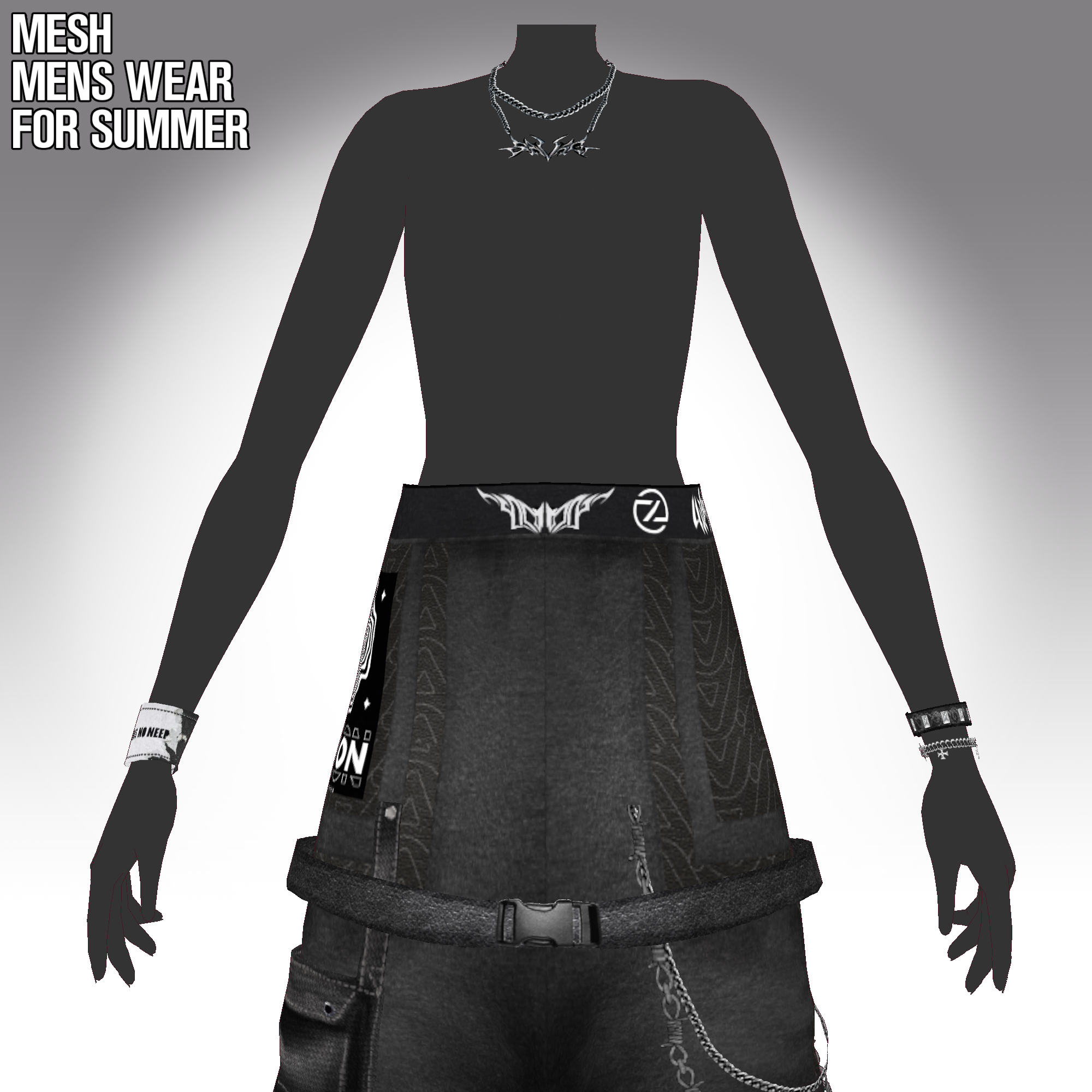 【VRoid texture】Mesh mens‘wear for summer/ZEPTO002 - ZEPTO002 - BOOTH