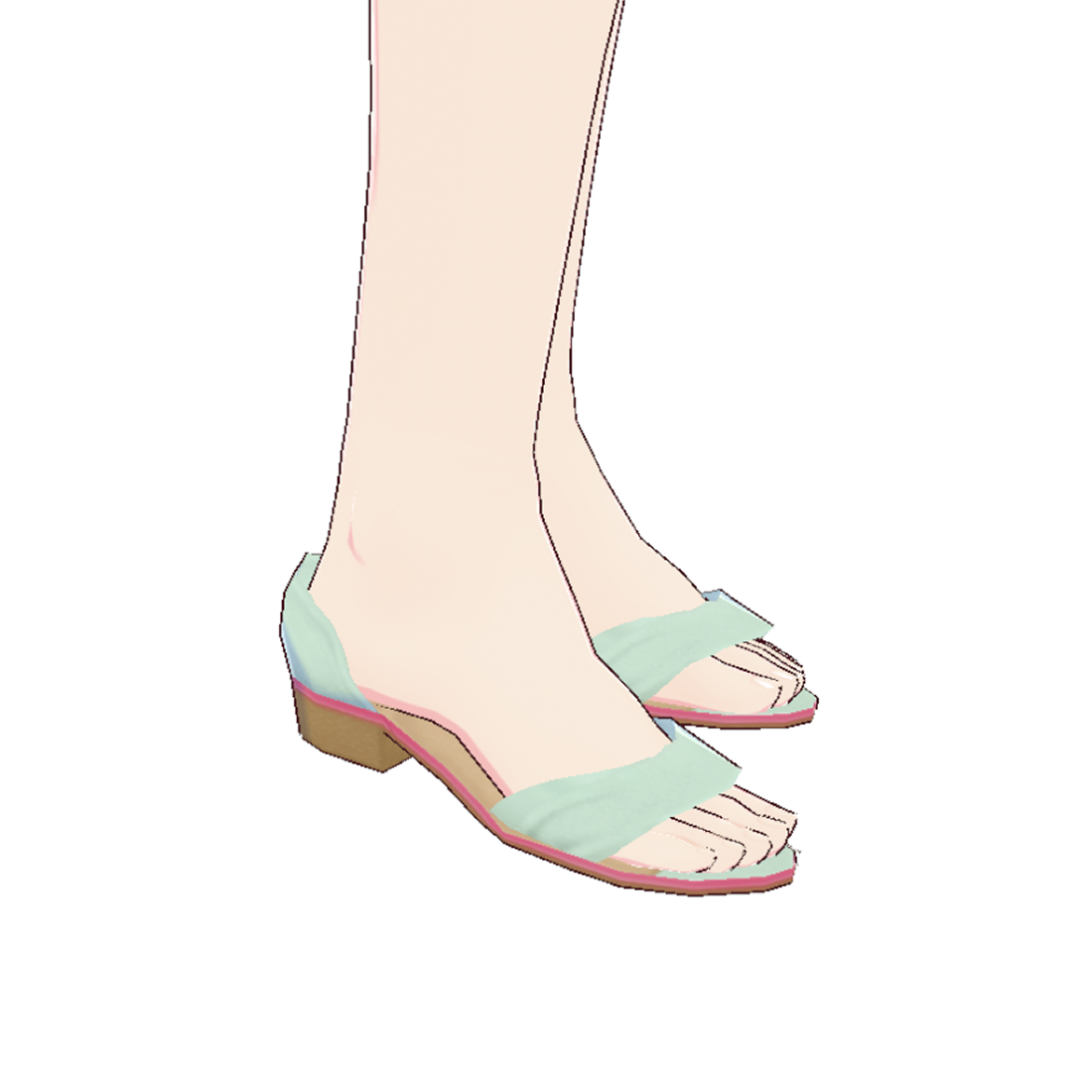 Strawberry Tank Top Outfit | VRoid - Yulan Designs - BOOTH