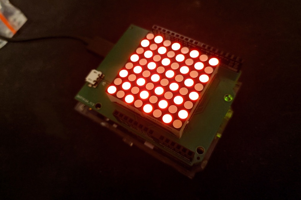 74HC595 ドットマトリクスLED制御用Arduinoシールド - ElectroRam Studio - BOOTH