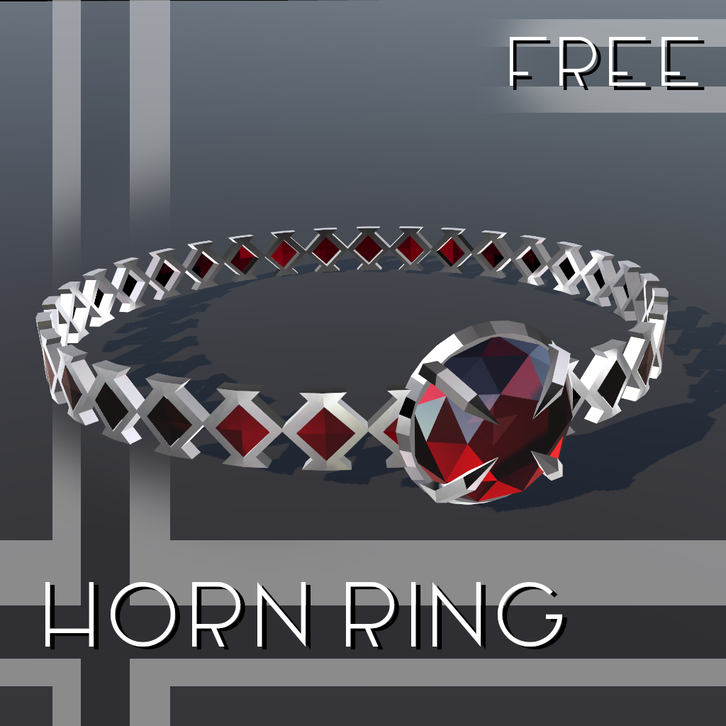 【無料配布】horn ring【VRChat想定】 - SIROKURO - BOOTH