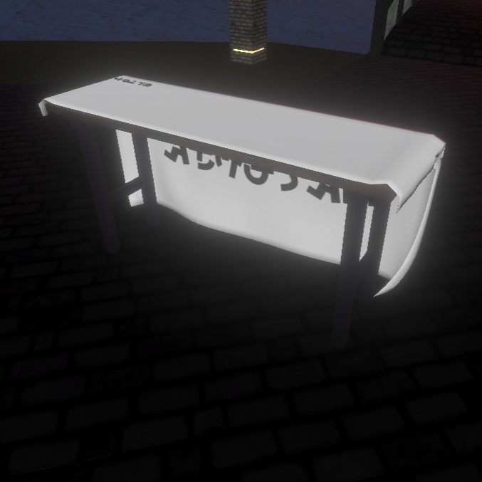 【VRChat想定】デザイン変更可能・イベントで使う机【無料】 - なんでもやさん - BOOTH