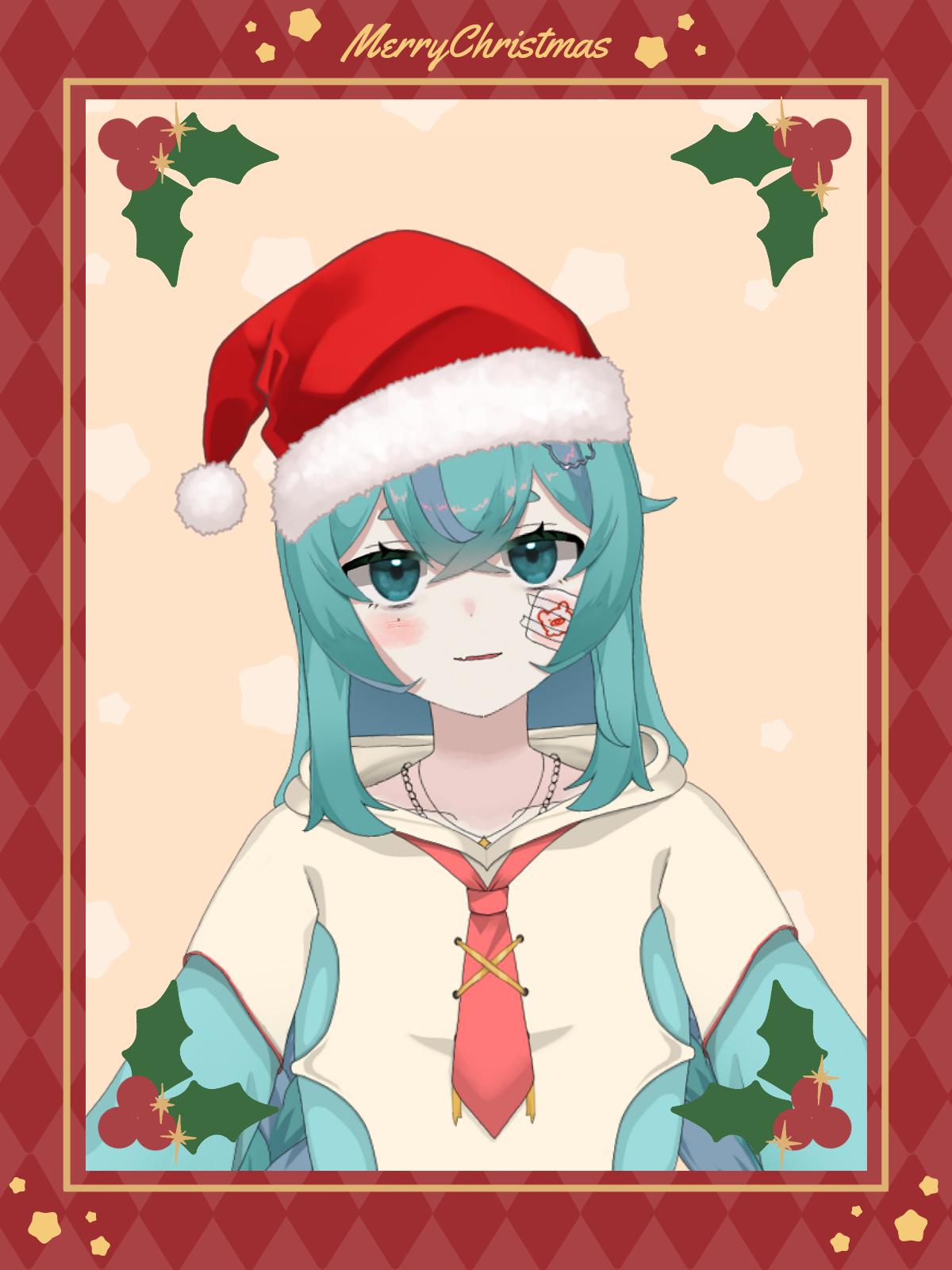 クリスマスvtuber素材(SNS投稿) - 海守うろろ:無料素材屋 - BOOTH