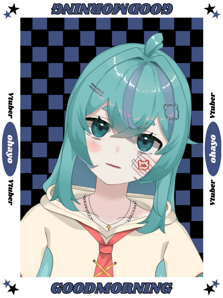 おはようvtuber素材(SNS投稿) - 海守うろろ:無料素材屋 - BOOTH