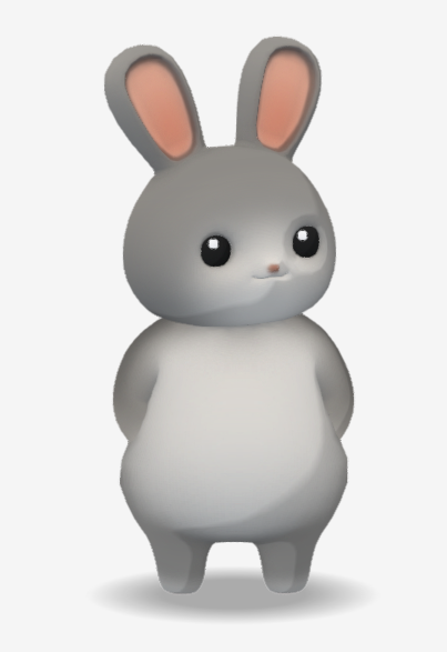 Cute Rabbit Family ウサギの家族 VRM VRChat - vTuber ホームセンター - BOOTH