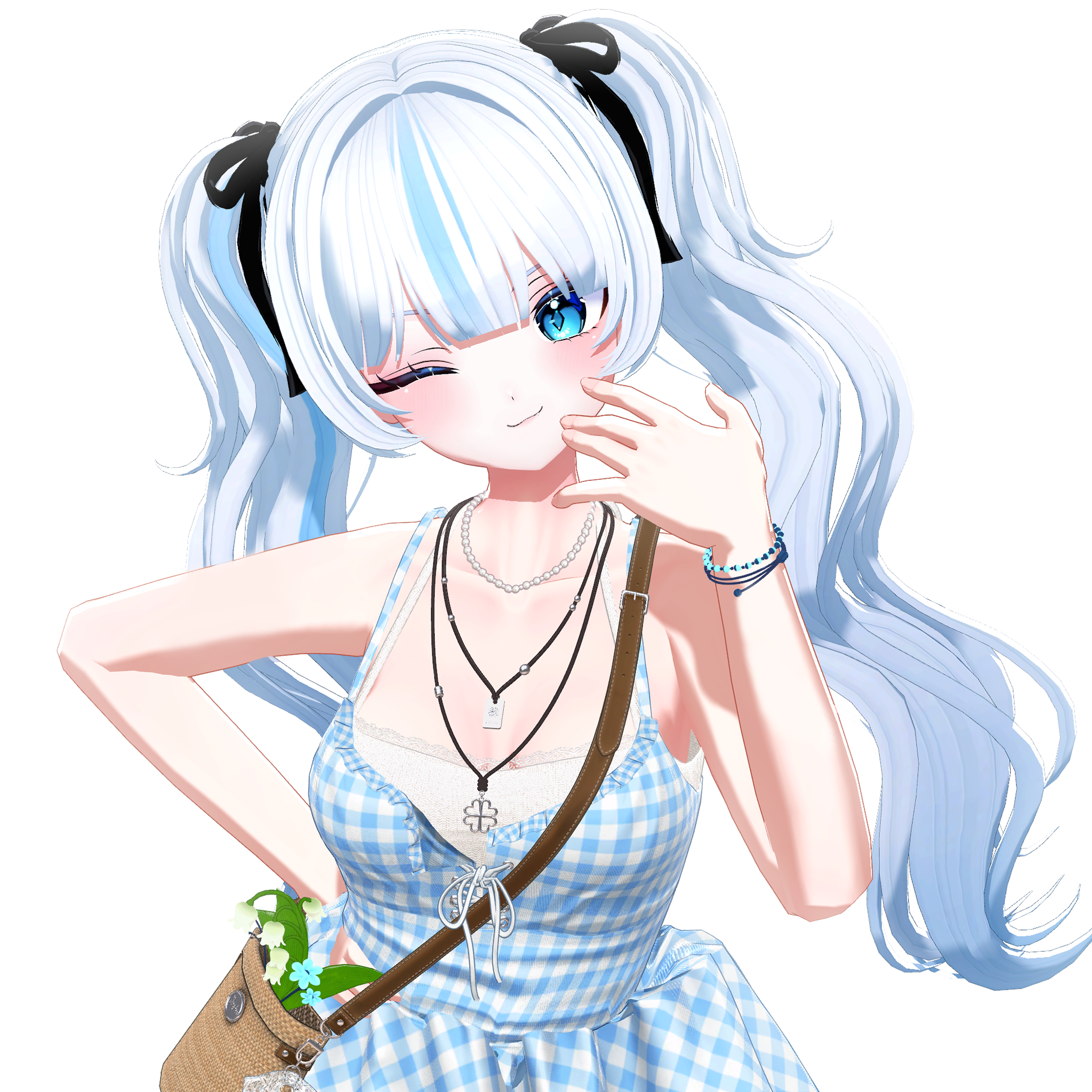 Wavy twintails - 4o4o - BOOTH