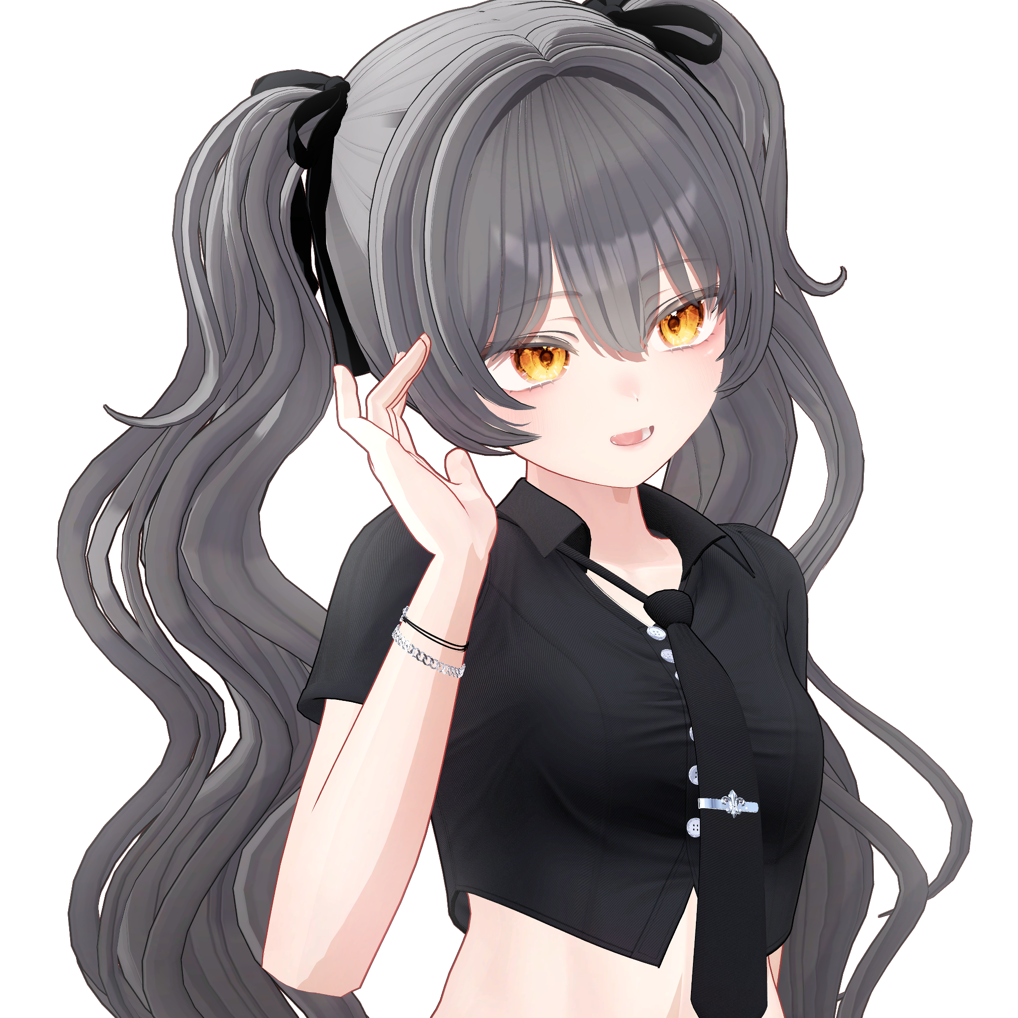 Wavy twintails - 4o4o - BOOTH