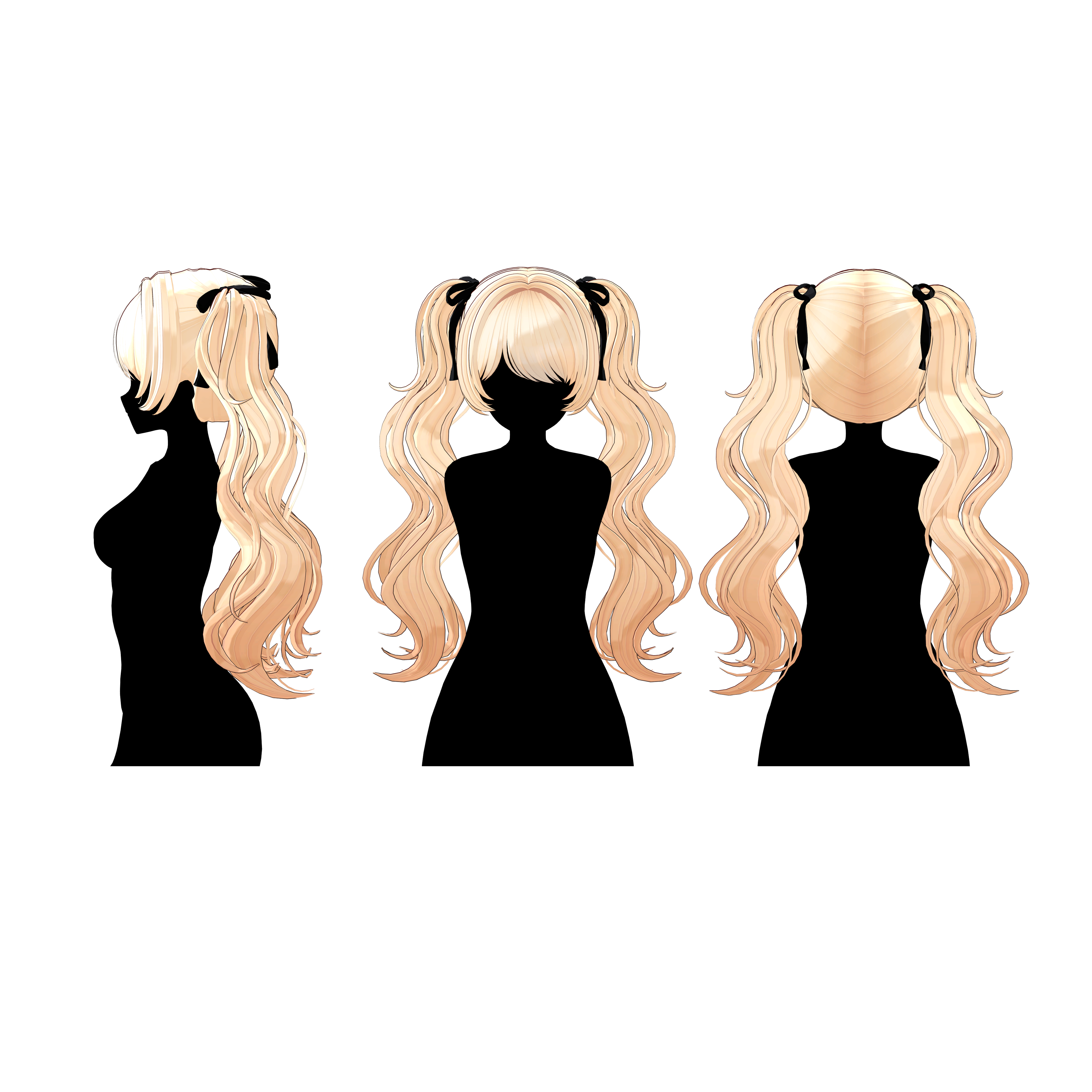 Wavy twintails - 4o4o - BOOTH