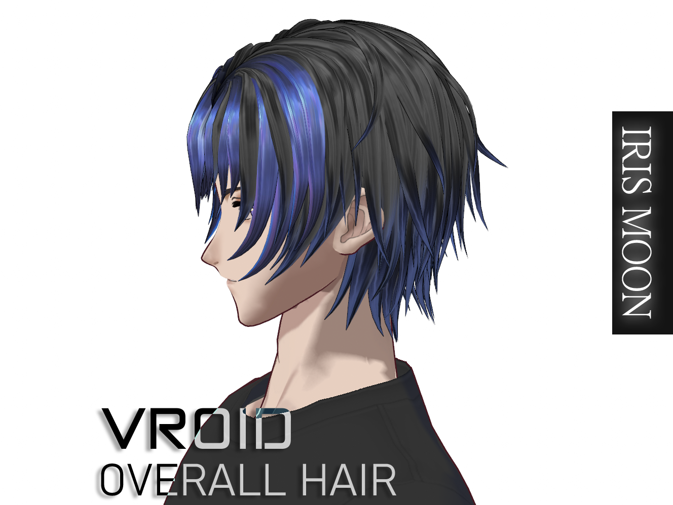Phantom【Hair/髪】(Updated /更新) (VRoid) - Iris Moon Verse - BOOTH