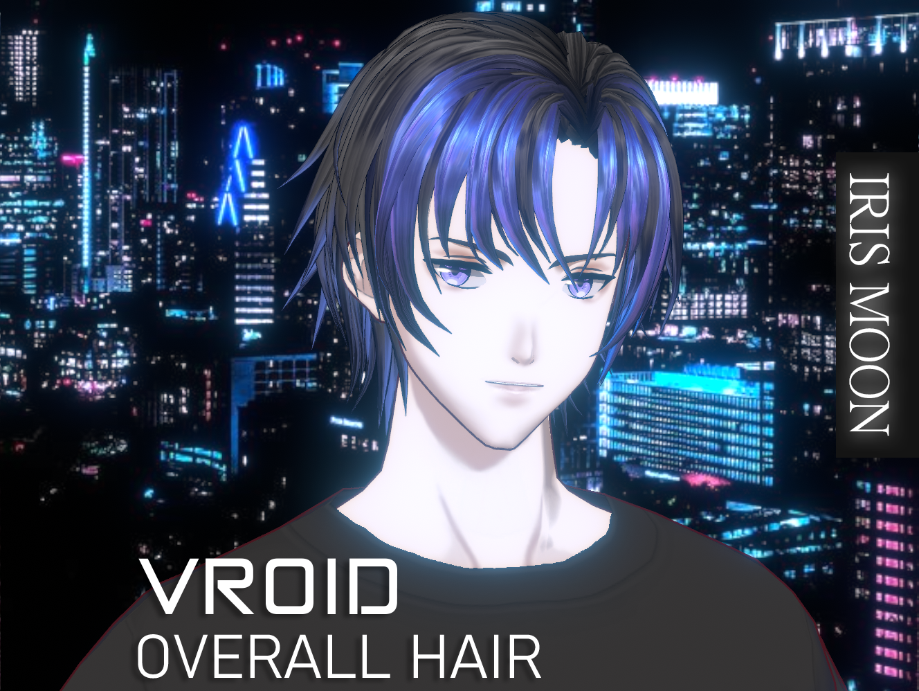 Phantom【Hair/髪】(Updated /更新) (VRoid) - Iris Moon Verse - BOOTH