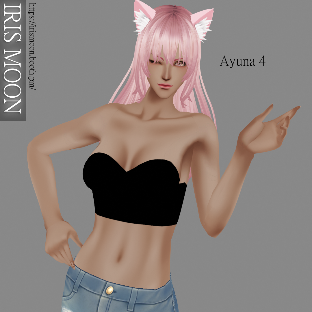 Ayuna【Face + Body Skin / 顔+体の皮膚】(VRoid) - Iris Moon Verse - BOOTH