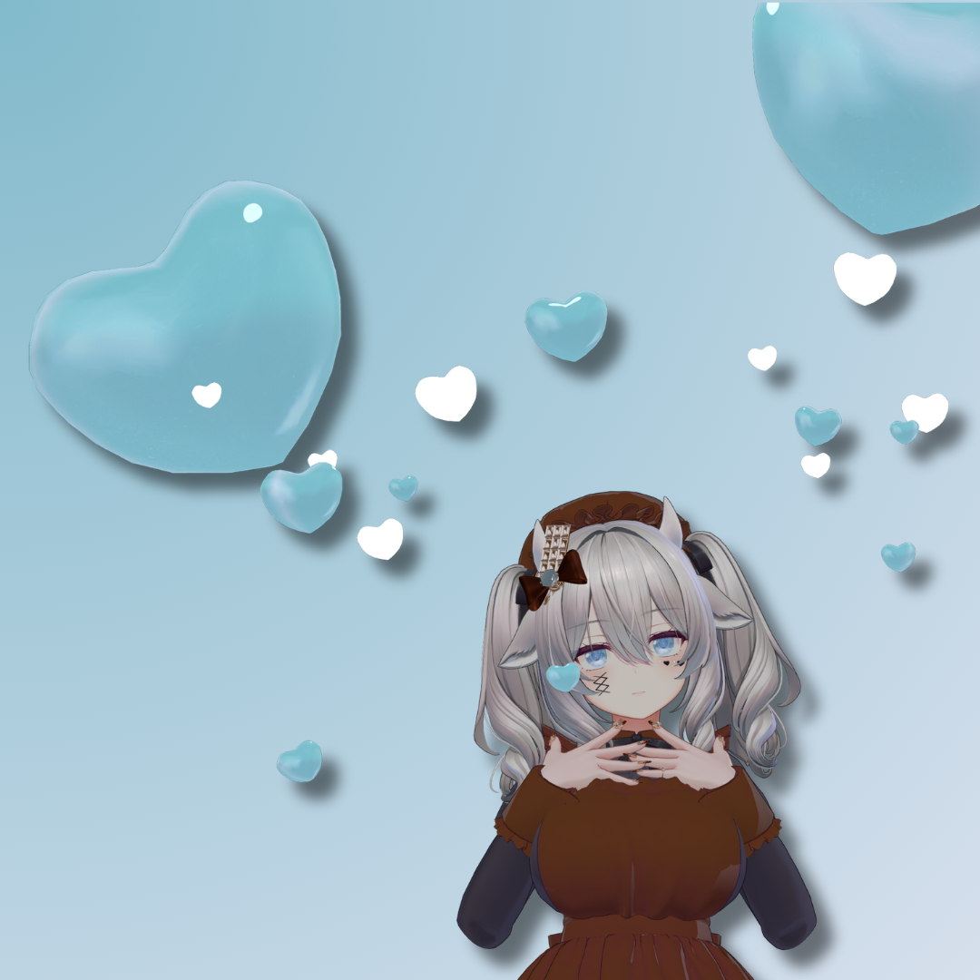 【全11色】ふわふわ揺れる♡ハートに包まれる撮影アクセサリー｜Heart Balloon Set｜MA対応【VRChat】 - 910neco ...