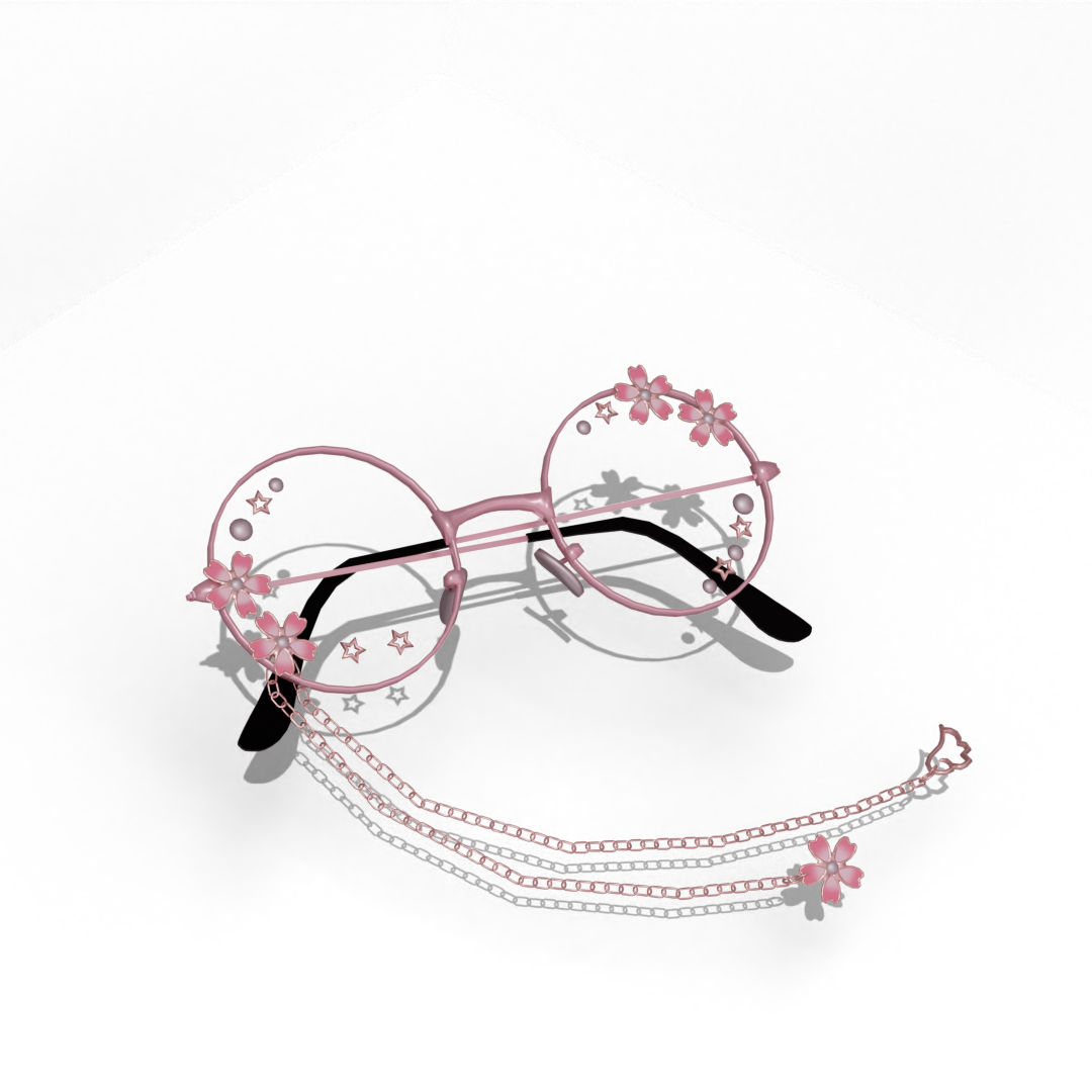 [PB] [VRChat] [FREE] SAKURA fashion glasses - NAMSE - BOOTH