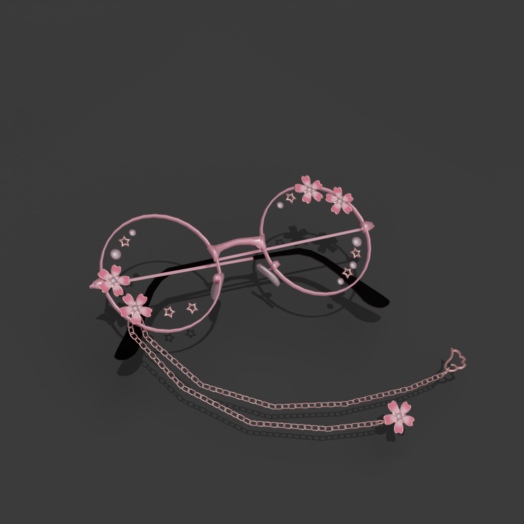 [PB] [VRChat] [FREE] SAKURA fashion glasses - NAMSE - BOOTH