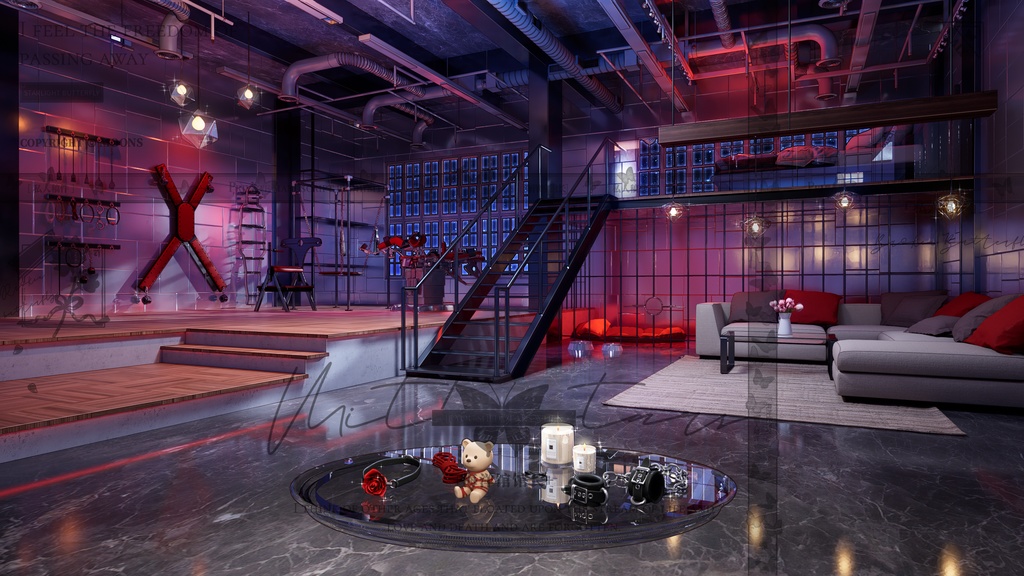 【配信背景+UI】BDSM Room調教部屋SMプレイ向きvtuber - curator - BOOTH