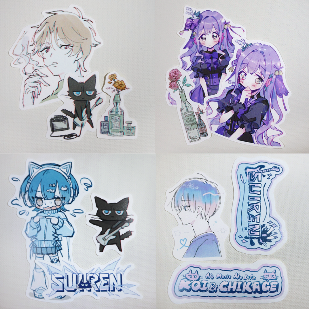 シールセットA~D/各3枚 - 紫ソノ彼方 / MEIYA shop - BOOTH