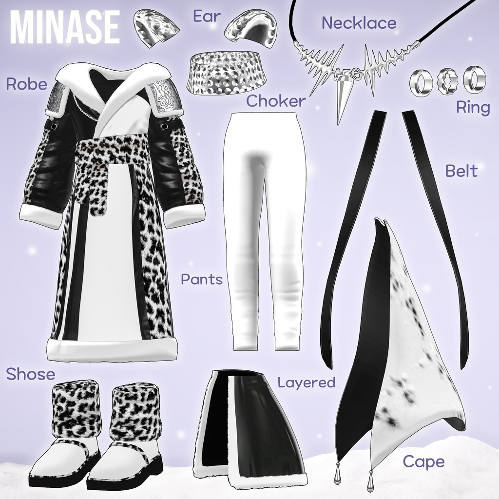 Snow Leopard package【for Minase】 / 衣装 [VRC] - HERO2POI - BOOTH