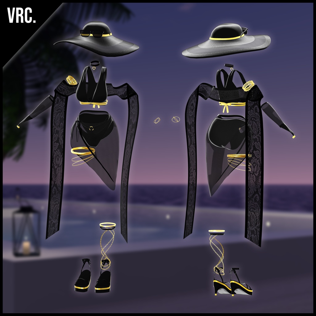 Serenity Breeze_ Bikini Package / 衣装 [VRC] 【for Lasyusha, Shinra ...