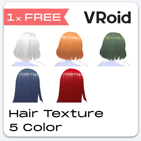[VRoid] Anime Hair Color Pack - izumishop - BOOTH