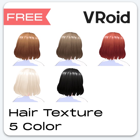 [VRoid,Free] Essential Hair Color Pack - izumishop - BOOTH