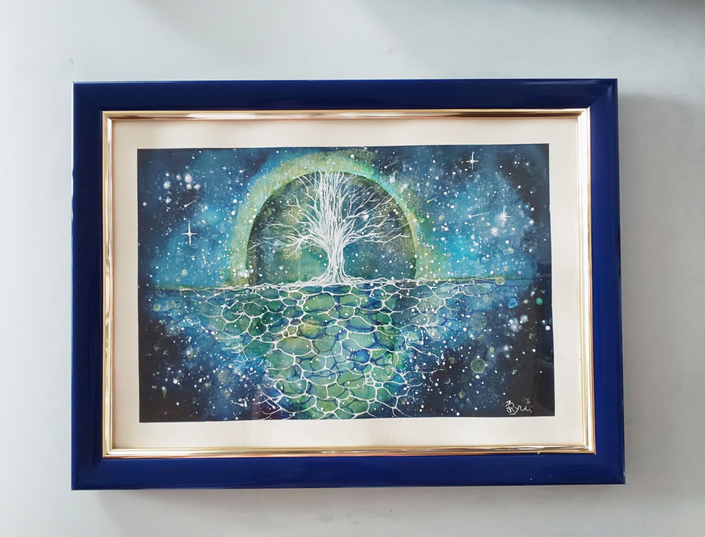 アナログ原画｢夏の夜のユグドラシル｣ - Ryu. ATELIER - BOOTH