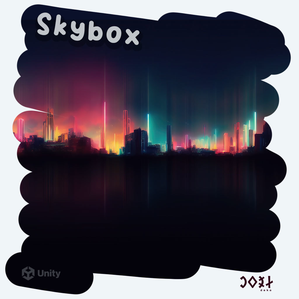 Neon City Skybox - ネオンシティのスカイボックス - deko AI - BOOTH