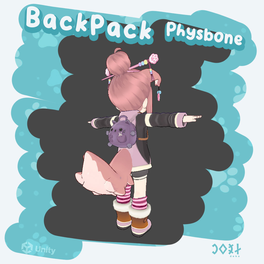 Paw Backpack - バックパック - deko AI - BOOTH