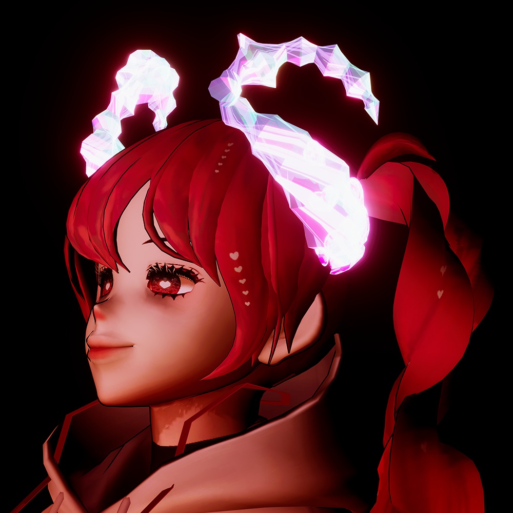[VRChat] heart horn - you-now - BOOTH