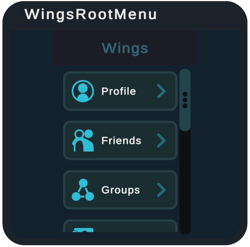 【VRChat向け】VRChat 風 UI スキン “black.kit.vrcui” - 黒音キト - BOOTH