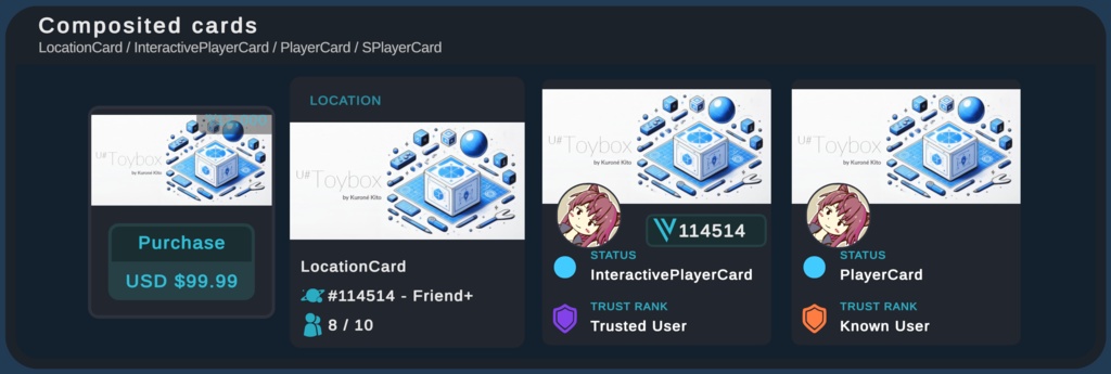 【VRChat向け】VRChat 風 UI スキン “black.kit.vrcui” - 黒音キト - BOOTH