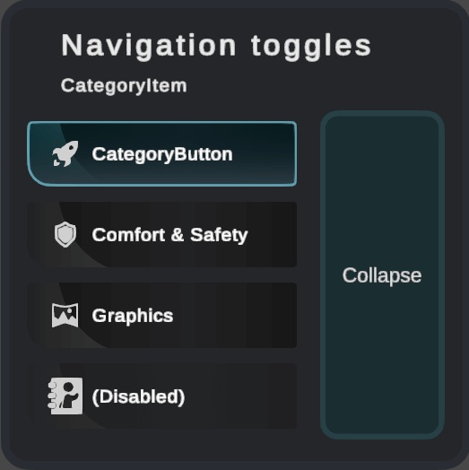 【VRChat向け】LaunchPad風UI スキン “black.kit.vrcui” - 黒音キト - BOOTH