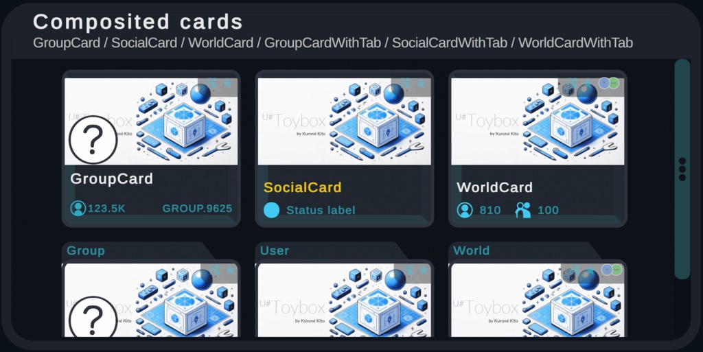 【VRChat向け】LaunchPad風UI スキン “black.kit.vrcui” - 黒音キト - BOOTH